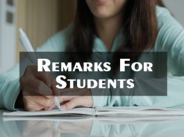 Remarks for students to Motivate and Encourage