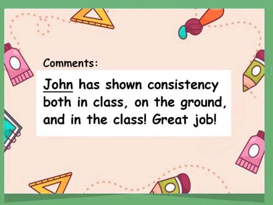 Report Card Comments | Gyani Pandit English