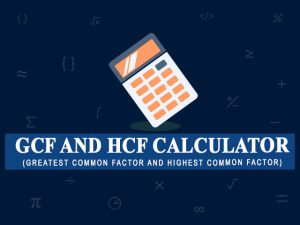 GCF & HCF Calculator